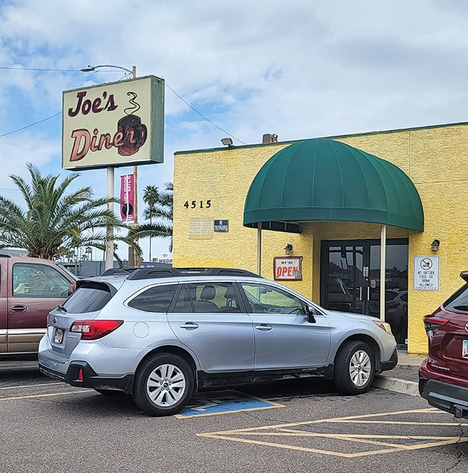 That classic diner sign promises daily breakfast and lunch specials that'll make your wallet as happy as your stomach.