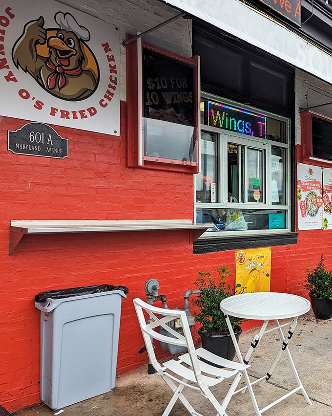 The cheerful chef logo at Johnny O's tells you everything – this place takes chicken seriously while not taking itself too seriously.