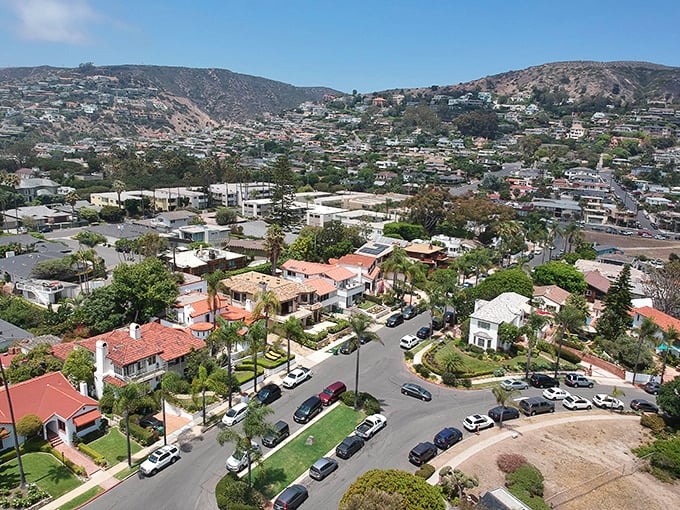 Red-tiled roofs and palm trees whisper "welcome to your California dream" in perfect Spanish harmony.
