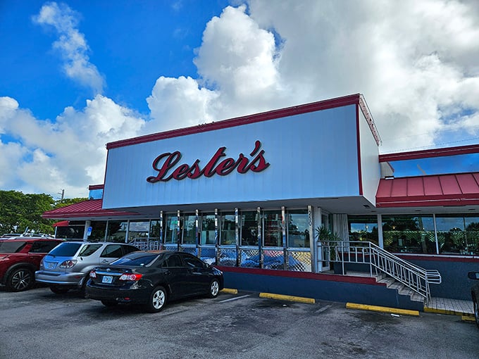 Red and white stripes never go out of style, especially when they're hiding legendary comfort food.