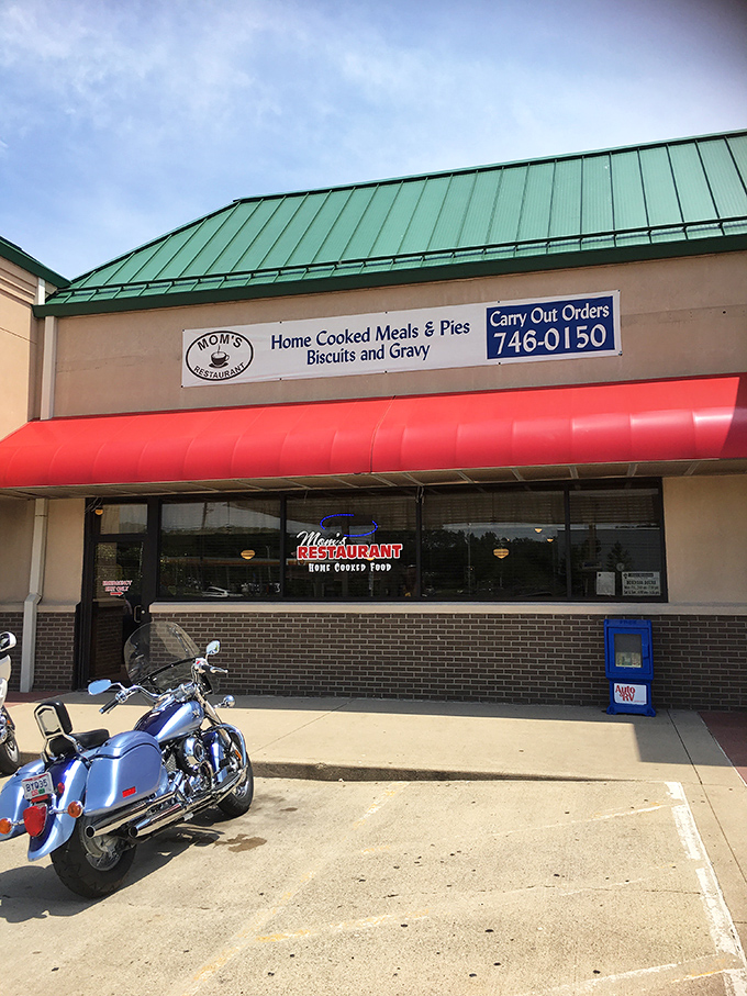 That motorcycle parked outside Mom's isn't just transportation—it's someone's getaway vehicle after committing grand theft biscuits and gravy!
