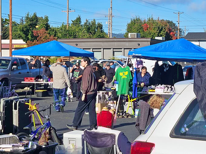 Under the bridge and into bargain bliss – this colorful corner market brings neighbors together over amazing finds.