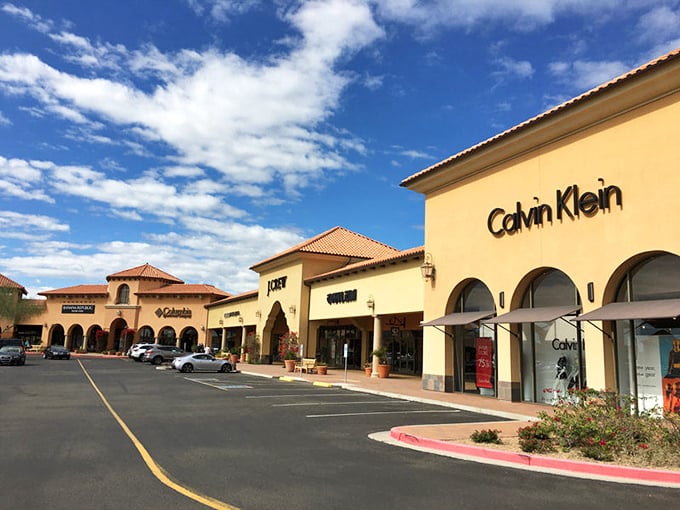 Calvin Klein and neighbors bask in the Arizona sunshine at Outlets at Anthem. Your wallet will thank you for the visit!