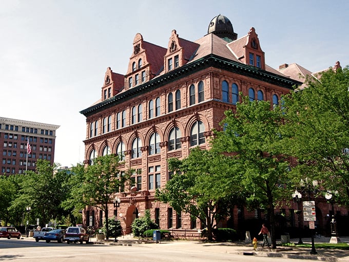 Historic brick buildings in Peoria house modern conveniences, proving old-school charm and new-world value go hand in hand.