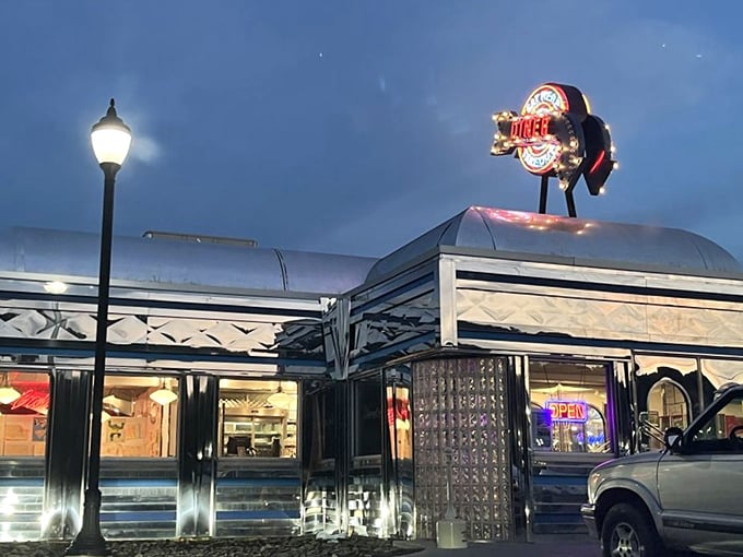 That classic diner glow promises everything you're craving - and probably some things you didn't know you wanted.