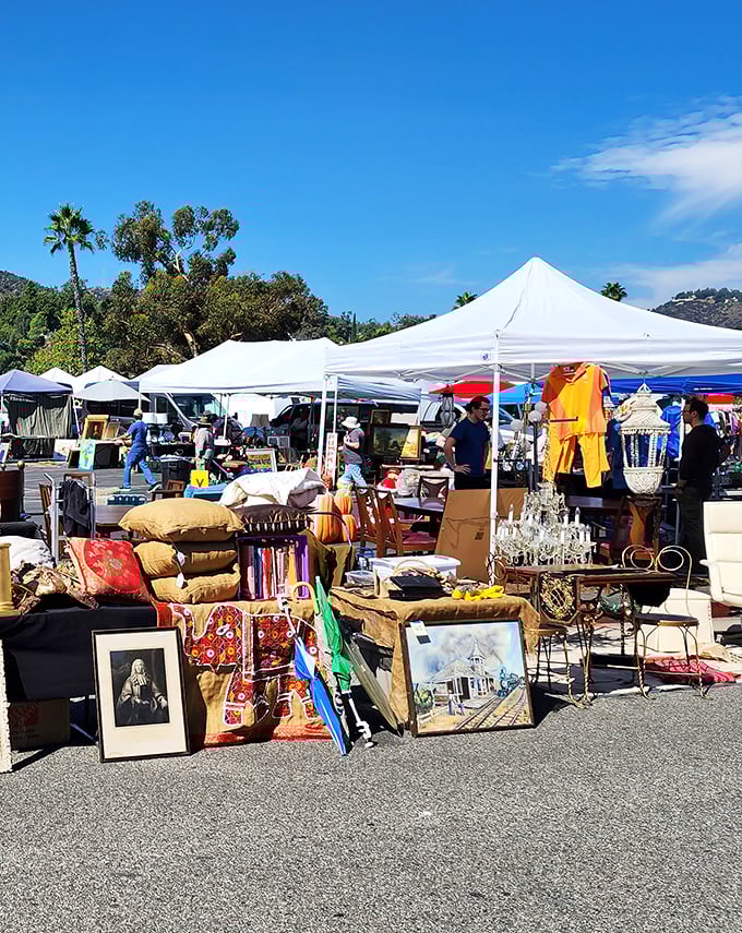 Mountains in the distance, treasures up close. The Rose Bowl Flea Market offers a shopping experience as iconic as the stadium itself.