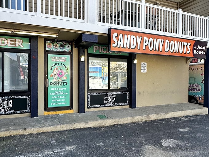That neon "OPEN" sign might as well say "abandon all diets, ye who enter here" – and honestly, who's complaining?