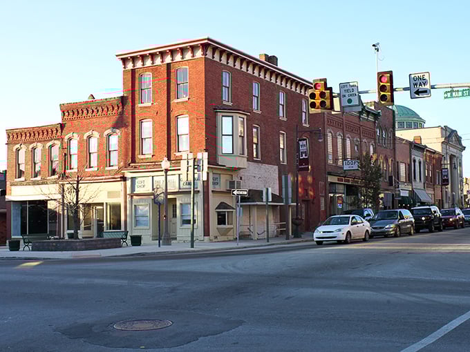 This peaceful Somerset street scene captures small-town Pennsylvania at its most authentic – no tourist traps, just genuine charm.