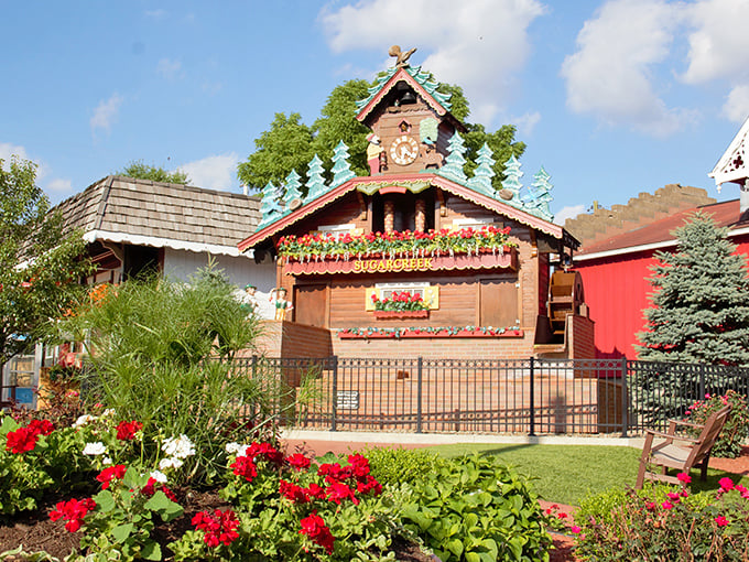 The famous cuckoo clock in Sugarcreek marks time in this charming "Little Switzerland of Ohio."