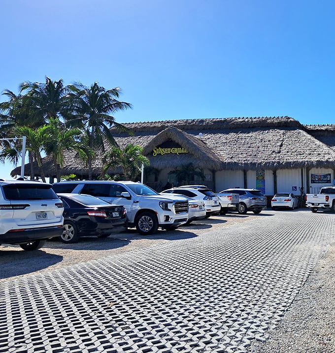 Thatched roofs and tropical architecture transport you straight into that laid-back Florida Keys state of mind.