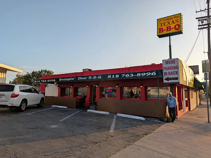 When a BBQ joint channels old western vibes this hard, you know the brisket's going to be legendary.