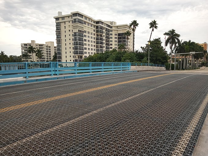 The Atlantic Avenue Bridge offers more than just passage—it's a front-row seat to the daily parade of boats and the occasional manatee cameo.