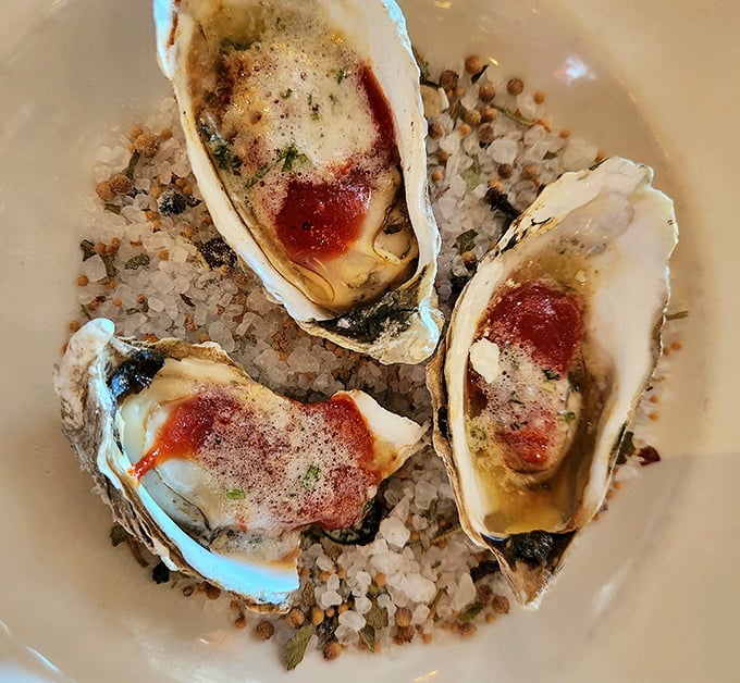 These oysters got the BBQ treatment and came out looking like little pools of oceanic perfection.