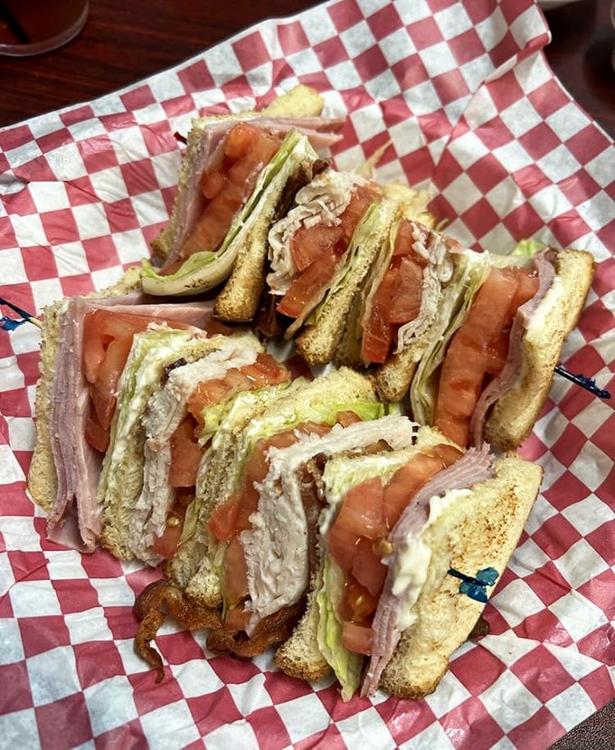 The club sandwich: where turkey, bacon, and bread achieve the perfect harmony that most boy bands can only dream about.