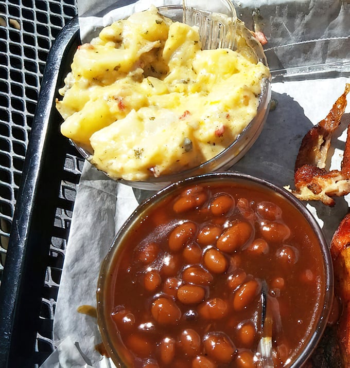 Creamy potato salad and saucy baked beans—the supporting actors that deserve their own Oscar. These sides aren't afterthoughts; they're essential co-stars.
