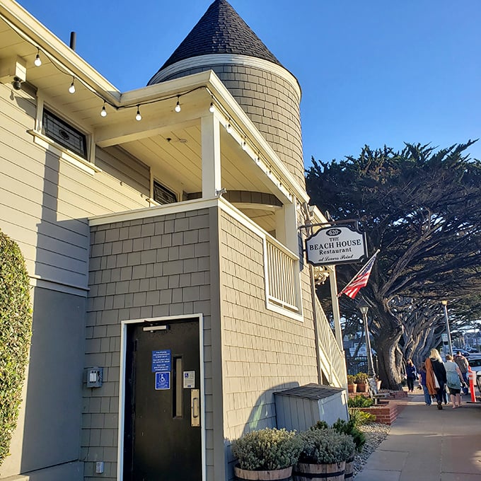 The Beach House Restaurant perches above Lovers Point like a coastal crow's nest, serving views that outshine even the excellent seafood.