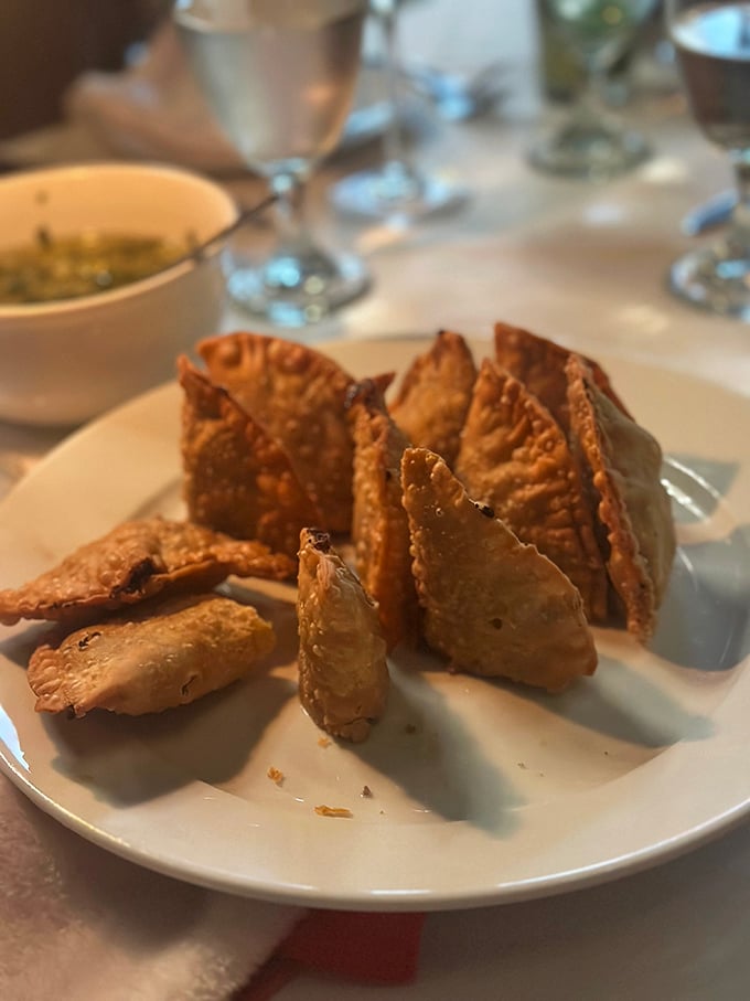 These empanadas aren't just appetizers—they're little golden pockets of joy that make you wonder why you'd ever waste stomach space on chips and salsa.
