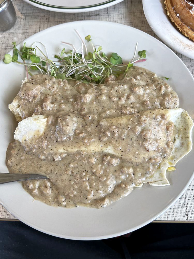 When biscuits meet gravy, magic happens—creamy, peppery, stick-to-your-ribs magic that warms the soul.