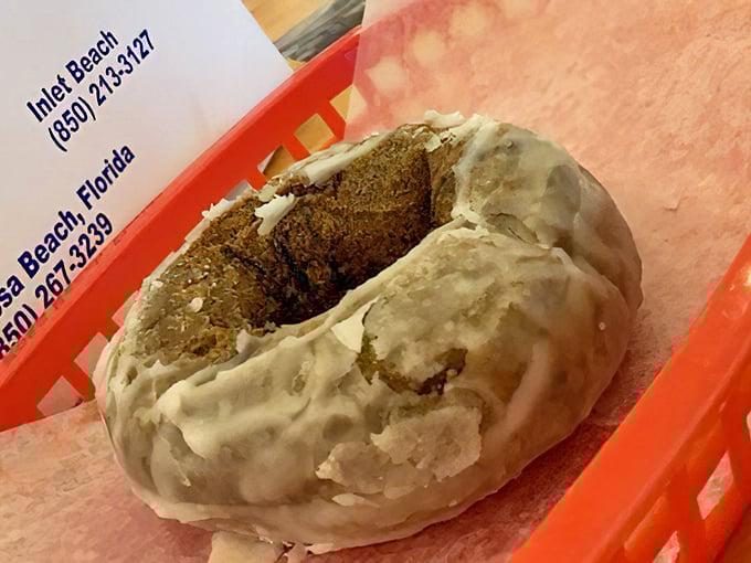 This isn't just a donut—it's a commitment. The kind of deep, meaningful relationship that requires napkins and possibly a moment of silent appreciation.