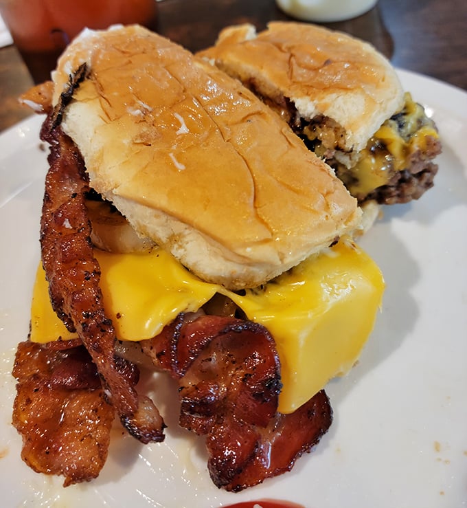 Double-decker breakfast bliss – when one layer of deliciousness simply isn't enough to contain all that bacon-y goodness.