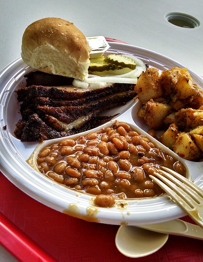 When your brisket sandwich needs a friend, these baked beans show up ready to party.
