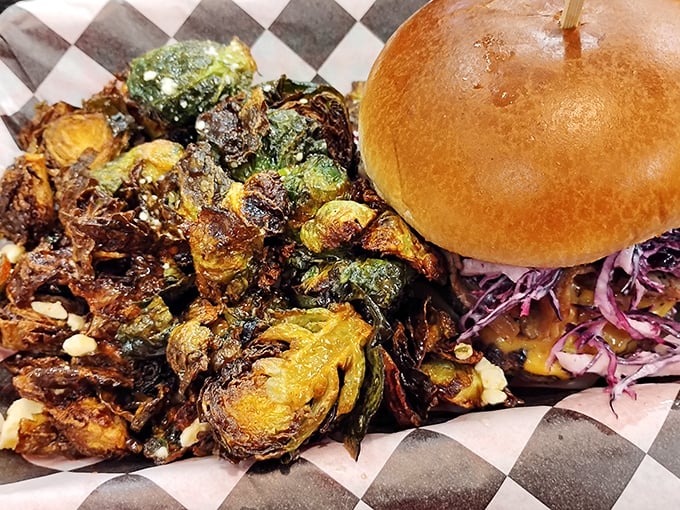 Brussels sprouts get the gourmet treatment they've been waiting decades to receive here.