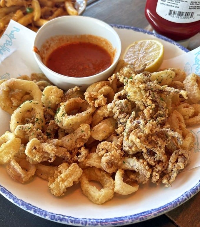 Calamari rings that actually taste like seafood, not rubber bands masquerading as ocean fare.