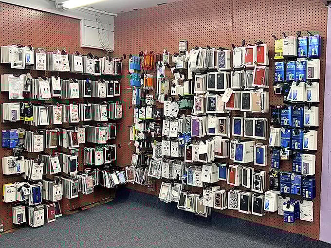 Phone cases and accessories prove that even our modern gadgets deserve a touch of flea market personality.