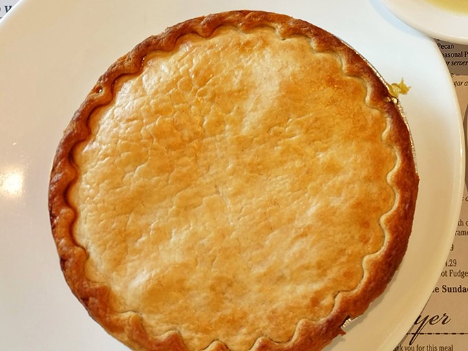 Golden, flaky crust hiding savory treasures beneath—this chicken pot pie doesn't just warm your stomach, it hugs your soul.