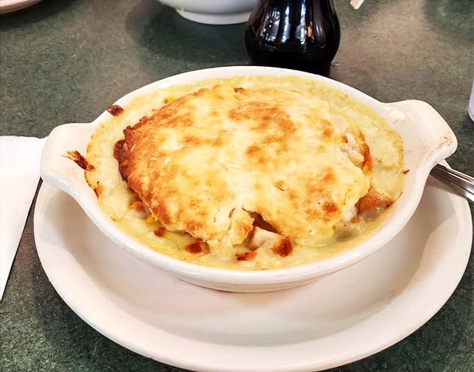 Not all heroes wear capes—some wear golden-brown crusts. This chicken pot pie is what cloudy days were invented for.