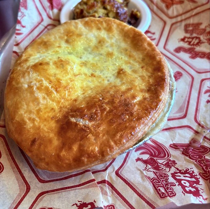 Golden, flaky crust hiding savory chicken treasures beneath. This pot pie doesn't just warm your stomach—it hugs your soul.