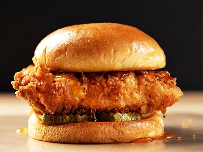 The chicken sandwich – where a perfectly fried breast meets pickle chips in a bun-based romance that will make you forget all other food relationships.