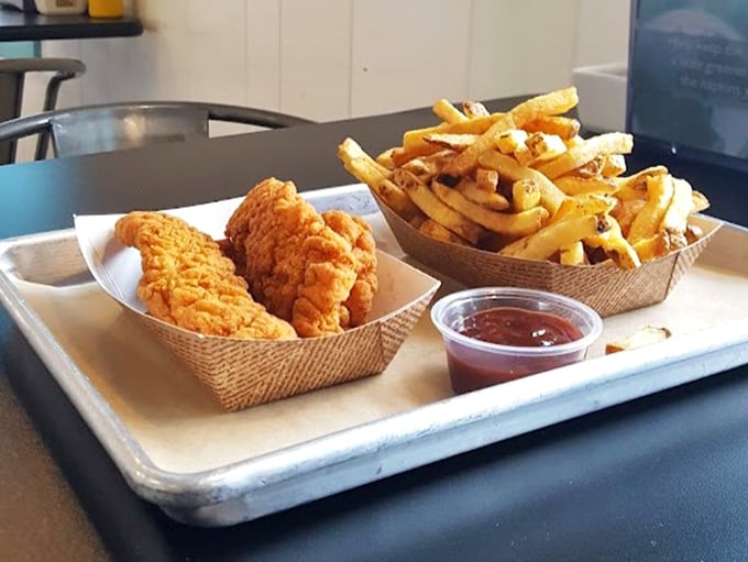 Golden chicken tenders and perfectly cooked fries—the dynamic duo of comfort food that never goes out of style.