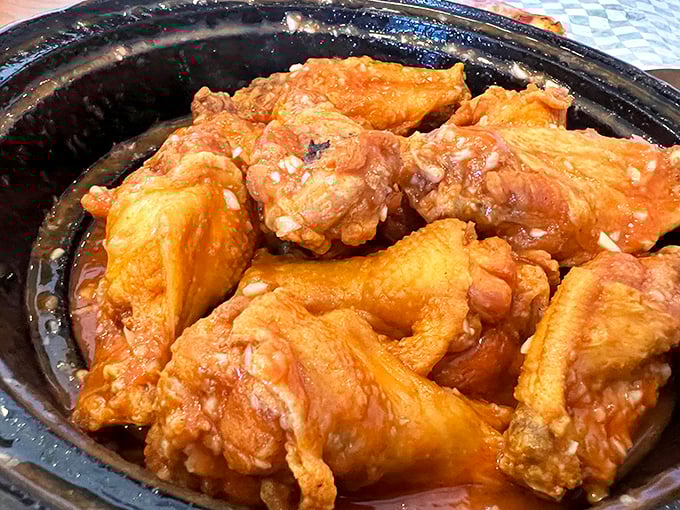 Wings so saucy they should come with their own napkin dispenser – and possibly a liability waiver for your shirt.
