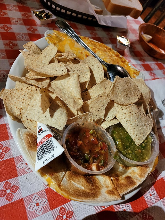 Chips, salsa, and melted cheese—the holy trinity of Southwestern appetizers. A perfect opening act before the main event hits your table.