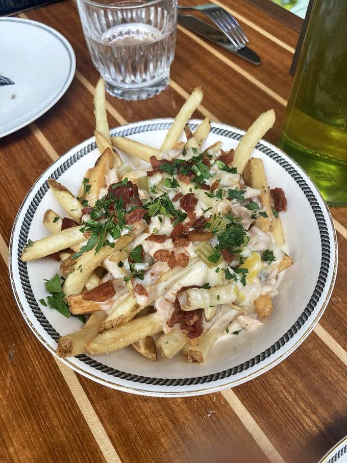 These aren't your average fries—they're clam chowder's sophisticated cousin who studied abroad and came back impossibly cool.