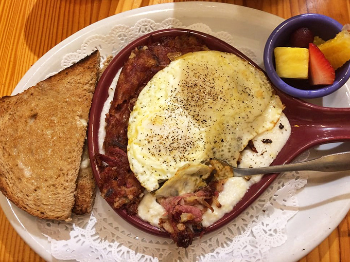 This corned beef hash skillet isn't just breakfast – it's a commitment to starting your day with absolutely zero regrets.