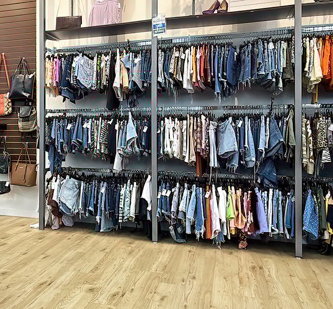 Denim for days! The holy grail of thrifting—finding that perfect pair of jeans that fits like they were made for you.