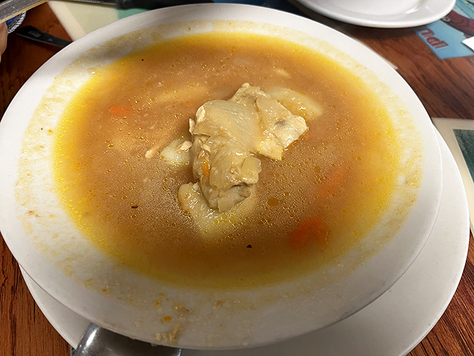 Clear broth, chunks of tender chicken—this soup doesn't need fancy tricks, just honest ingredients speaking fluent comfort.