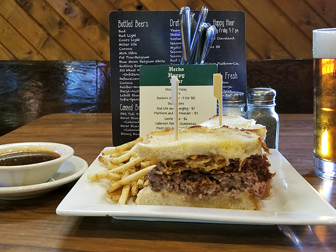 A French dip that makes you wonder if France knows what they're missing – tender meat, perfect bread, and au jus worth drinking.
