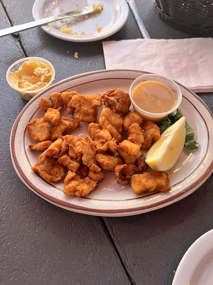 Fried alligator bites—Florida's version of "chicken of the swamp." Tender, flavorful, and the perfect conversation starter for out-of-town guests.