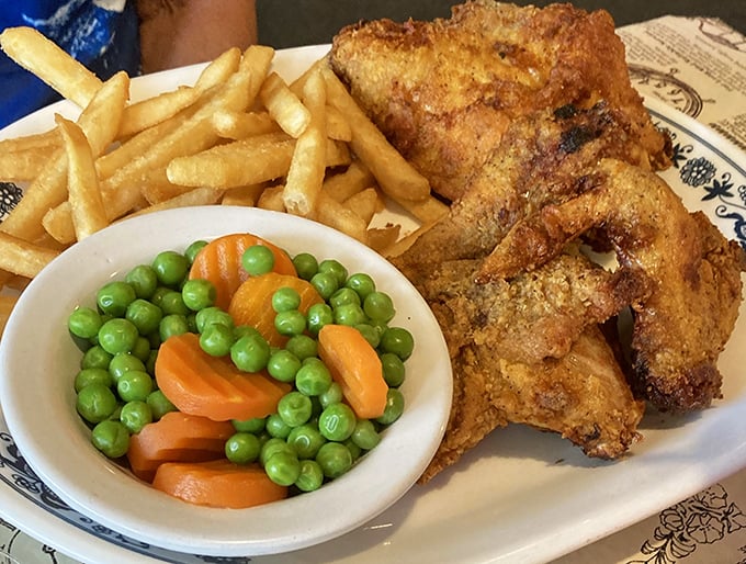 Golden fried chicken that makes you understand why Sunday dinners used to be an event, not just a meal.