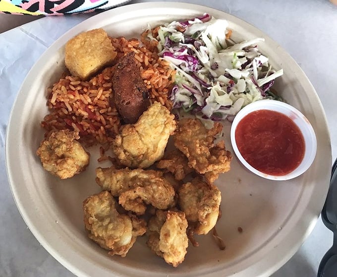 These fried oysters aren't just cooked – they're transformed into crispy, golden morsels that make you wonder why you'd eat oysters any other way.