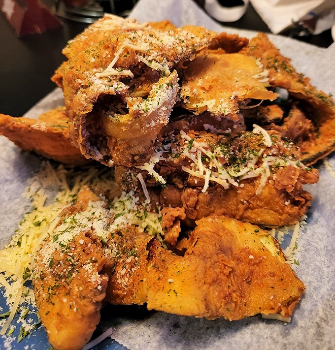 Fried zucchini that transforms a humble vegetable into a golden, crispy indulgence that could convert even the most dedicated carnivore.