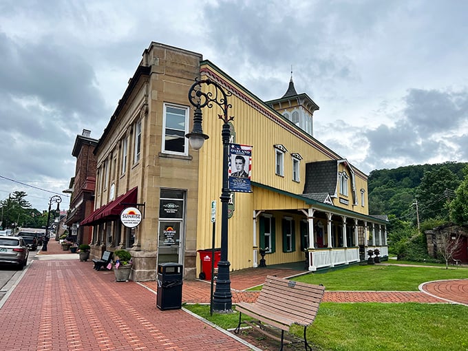 The sunny yellow Garrett County Historical Museum building practically winks at passersby, inviting them to discover Oakland's colorful past.