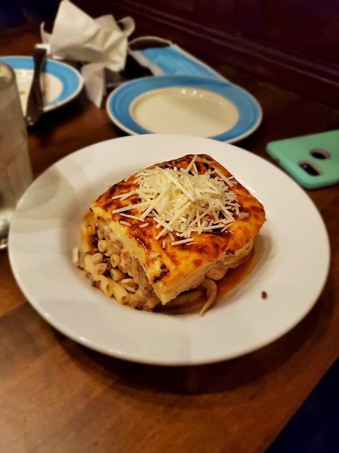 Behold the pastitsio—Greece's answer to lasagna—where layers of pasta, seasoned meat, and creamy béchamel create a comfort food masterpiece that puts nonna on notice.