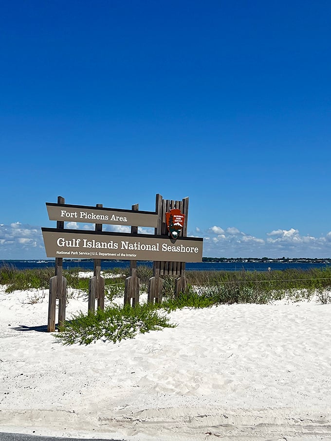 Fort Pickens and Gulf Islands National Seashore—where Mother Nature shows off her best work. Miles of protected coastline just waiting for your footprints.