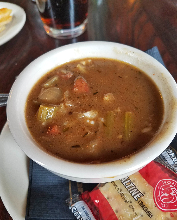 This isn't just gumbo—it's a warm hug in a bowl. Each spoonful delivers a taste of Southern comfort to Indiana.