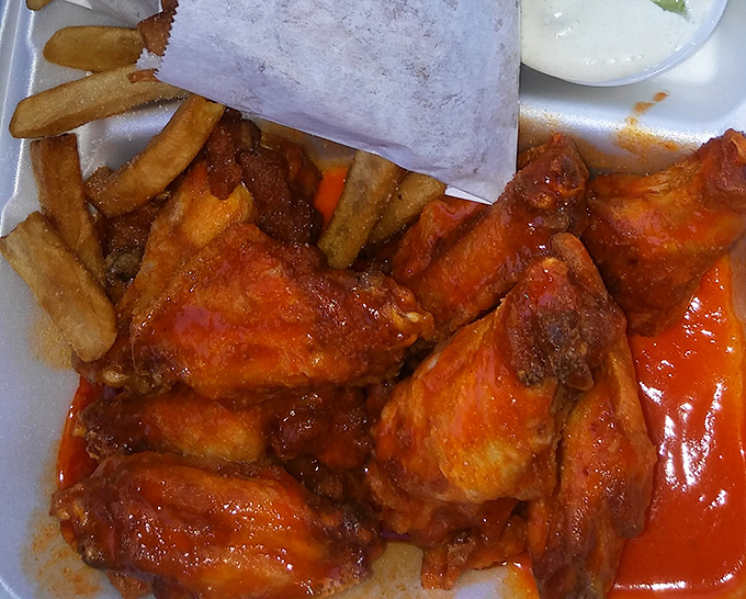 Buffalo wings that don't need a sports bar backdrop to shine—these saucy beauties have been converting wing skeptics since before Buffalo sauce was cool. 