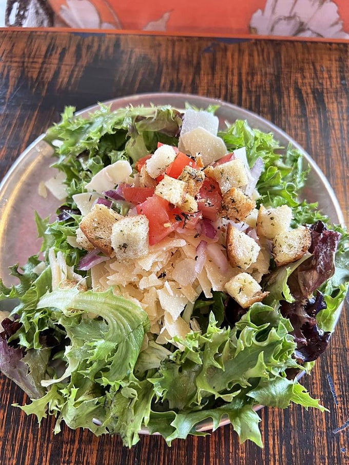 Even the salads at Stacked STL deserve attention—fresh greens, crisp croutons, and thoughtful toppings create a symphony of textures.